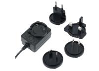 China Black Interchangeable Plug Adapter 60w Max Power DC Jack 2.1*5.5 AU EU US UK Version for sale