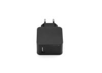 China Black ABS Wall Mount Power Adapter 100-240V Input Voltage 1A Output Current for sale