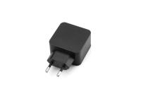 China Black ABS Wall Mount Power Adapter 100-240V Input Voltage 1A Output Current for sale