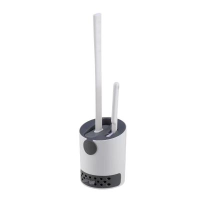 China 250g Magic TPR Long Toilet Bowl Cleaning Brush and Holder Set Small for sale