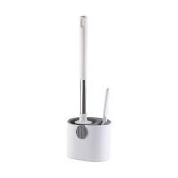 China Tpe Cleaning Toilet Bowl Brush Set Extendable Long Handle for sale