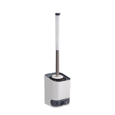 China Detachable Base Silicone Flexible Toilet Brush PP TPR 360 Degree Cleaning 1000pcs MOQ for sale
