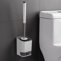 China Detachable Base Silicone Flexible Toilet Brush PP TPR 360 Degree Cleaning 1000pcs MOQ for sale
