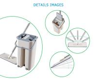 China Household Cleaning Microfiber Floor Mop 360 Degree Rotation with Bucket 125cm Stainless Steel Handle for sale