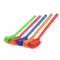 China Plastic 45cm Long Handle Toilet Brush Double Sided Hockey Brush for Cleaning for sale