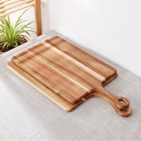 China Pizza Serving 15 X 10 Inch Bamboo Cutting Board Scratches Resistant for sale