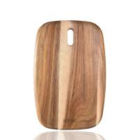 China Handle Acacia Bamboo Wood Cutting Board Smooth Surface for sale