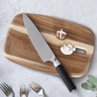 China Handle Acacia Bamboo Wood Cutting Board Smooth Surface for sale