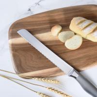 China Handle Acacia Bamboo Wood Cutting Board Smooth Surface for sale