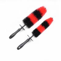 China Long Handle Polyethylene Car Wheel Cleaning Brush 45cm X 6.5cm for sale