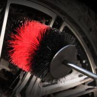 China Long Handle Polyethylene Car Wheel Cleaning Brush 45cm X 6.5cm for sale