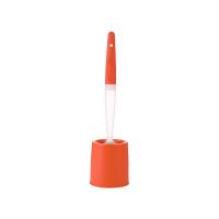 China Bathroom Toilet Bowl Cleaning Brush Silicone Holder Head Soft TPR 30cm for sale