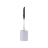 China Bathroom Toilet Bowl Cleaning Brush Silicone Holder Head Soft TPR 30cm for sale
