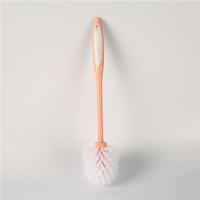 China Bathroom Toilet Brush Long Handle 38.5x8 cm Plastic Cleaner with Strong Bristles for sale