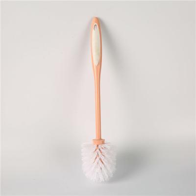 China Bathroom Toilet Brush Long Handle 38.5x8 cm Plastic Cleaner with Strong Bristles for sale