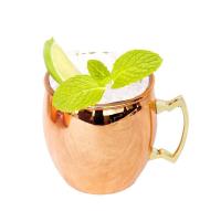 China 18oz Hammered Copper Stainless Steel Moscow Mule Mug 9x10cm for Coffee Beer for sale