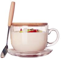 China Large Capacity 500 Ml Sublimation Glass Mug Microwavable for sale