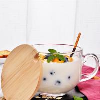 China Large Capacity 500 Ml Sublimation Glass Mug Microwavable for sale