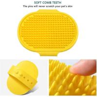 China Reusable Pet Hair Remover Brush Silicone Shower Bath Brush 26x12cm for Dogs Cats for sale