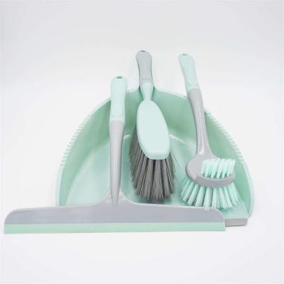 China TPR 3 In 1 Kitchen Cleaning Brush Set Dustpan for sale