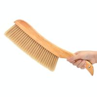 China Wooden Pet Sofa Cleaning Brush with Self Cleaning Bristles 20cm Customizable for sale