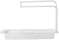 China PP Telescopic Sink Shelf Expandable Storage Drain Basket 36x8.5x28cm Customizable for sale