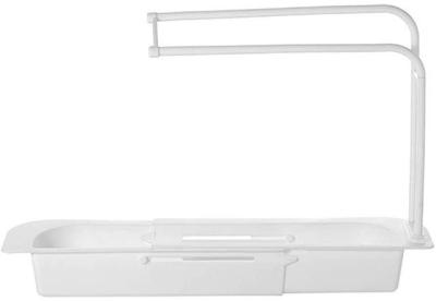 China PP Telescopic Sink Shelf Expandable Storage Drain Basket 36x8.5x28cm Customizable for sale