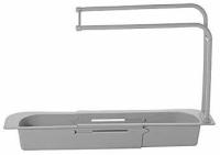 China PP Telescopic Sink Shelf Expandable Storage Drain Basket 36x8.5x28cm Customizable for sale
