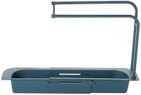 China PP Telescopic Sink Shelf Expandable Storage Drain Basket 36x8.5x28cm Customizable for sale