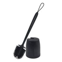 China Silicone Toilet Bowl Brush 53x12.6cm with Holder Non Scratch TPR Bristles for sale