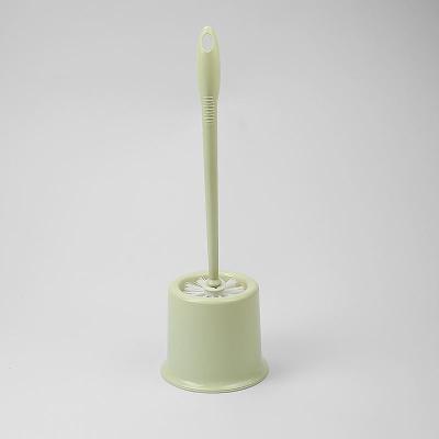 China 44x14cm Silicone Toilet Bowl Cleaning Brush Standing Bathroom Accessories with Nylon Bristles for sale