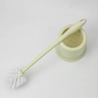 China 44x14cm Silicone Toilet Bowl Cleaning Brush Standing Bathroom Accessories with Nylon Bristles for sale