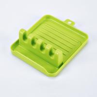 China Multiple Bpa Free Silicone Spoon Rest , Kitchen Heat Resistant Utensil Rest for sale