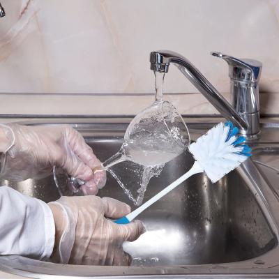 China Long Handle Water Bottle Scrubber For Washing Glasswares for sale