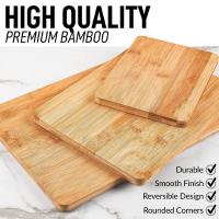 China Multifunctional 3 Piece Set Bamboo Cutting Board Anti Scratches for sale
