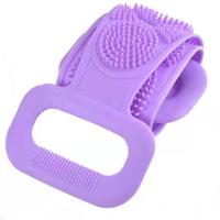 China Body Sponge Double Sided Handle Silicone Bath Brush 70cm for sale
