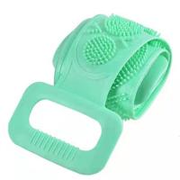 China Body Sponge Double Sided Handle Silicone Bath Brush 70cm for sale