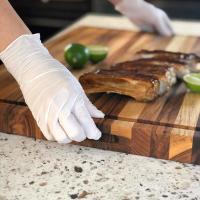China Large Teak Wood Cutting Board 20x15x1.5 Inches Reversible Juice Groove Carving Block for sale
