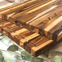 China Large Teak Wood Cutting Board 20x15x1.5 Inches Reversible Juice Groove Carving Block for sale