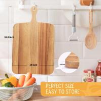 China Acacia Wood Chopping Board 16.5x10x0.8 Inch for Meat Cheese Vegetable Cutting Board for sale