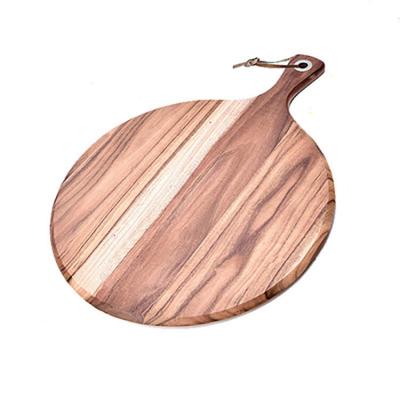China Natural Acacia Wood Cutting Board 41x30x1.5cm Round Chopping Board for Kitchen for sale