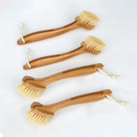 China All Natural Pan Dish Stocked Bamboo Kitchen Brush Set Wood for sale