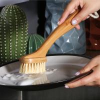 China All Natural Pan Dish Stocked Bamboo Kitchen Brush Set Wood for sale