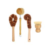 China Eco Friendly Bamboo Dish Brush Set Kitchen Utensil Cleaner Brush for sale
