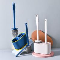 China Soft Pp Tpr Toilet Cleaning Brush With Soap Dispenser for sale