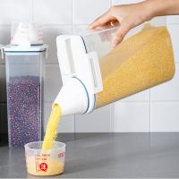China Airtight Rice Container 3kg BPA Free Plastic Food Storage Dispenser with PP Material for sale