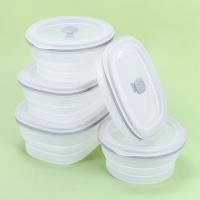 China Reusable Silicone Storage Containers Folding Bowl Bpa Free Kitchen Collapsible for sale