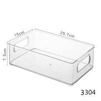 China Clear Refrigerator Organizer Bins Slim Plastic Stackable for sale