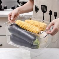 China Clear Refrigerator Organizer Bins Slim Plastic Stackable for sale