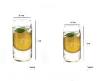 China Borosilicate Glass Tumbler Cup 350ml 500ml for Juice Beer Cola Drinkware for sale